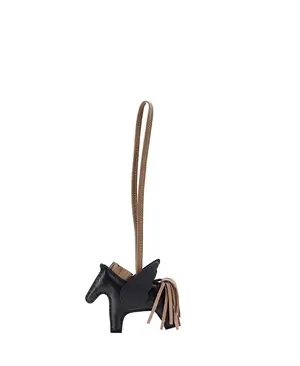 Hermès Pm Pegase Rodeo Bag Charm Leather - Black