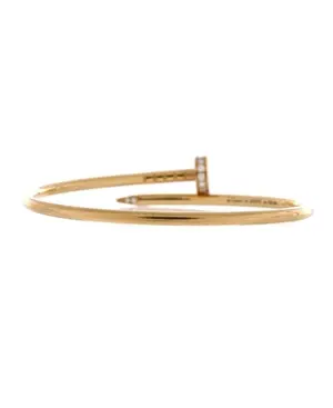CARTIER Small Juste Un Clou Bracelet 18k With Diamonds
