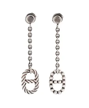 Hermès Chaine D'ancre Alea Ii Dangle Earrings - Sterling Silver