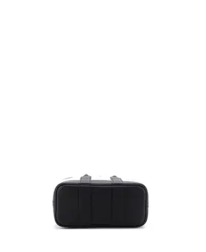 Hermès Neo Garden 23 Canvas & Leather Logo Engraved Hardware Tote - Black