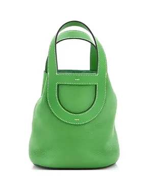 Hermès 18 In-the-loop Bag Clemence With Swift - Green