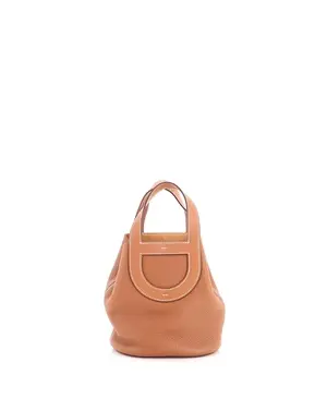 Hermès In-the-loop Clemence With Swift Top Handle Bag - Brown