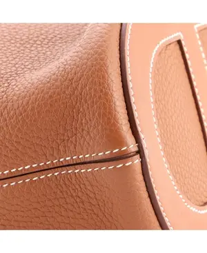 Hermès In-the-loop Clemence With Swift Top Handle Bag - Brown