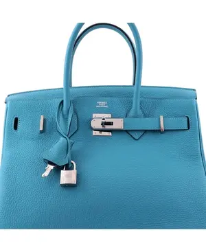 Hermès Birkin 30 Togo Leather Palladium Hardware Top Handle Bag