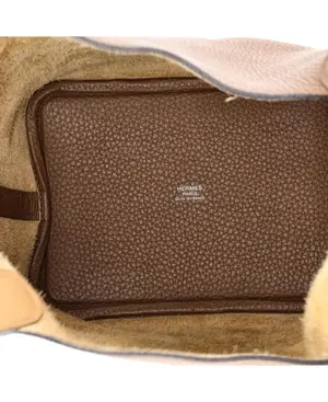 Hermès Picotin Lock Eclat Clemence & Swift Leather Top Handle Bag - Brown