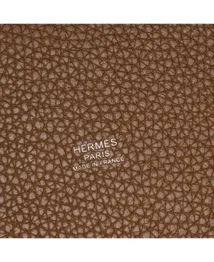 Hermès Picotin Lock Eclat Clemence & Swift Leather Top Handle Bag - Brown
