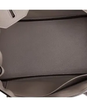 Hermès Birkin 30 Novillo Leather Handbag - Gris Asphalte