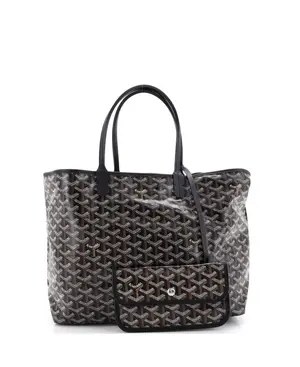 Goyard Pm Saint Louis Tote Coated Canvas - Black