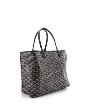 Goyard Pm Saint Louis Tote Coated Canvas - Black