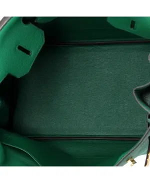 Hermès Birkin 30 Togo Leather Tote - Vert Vertigo