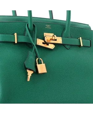 Hermès Birkin 30 Togo Leather Tote - Vert Vertigo