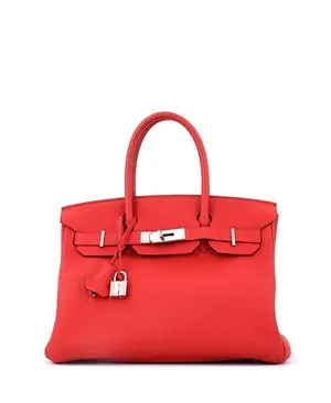 Hermès Birkin 30 Togo Leather Handbag - Geranium