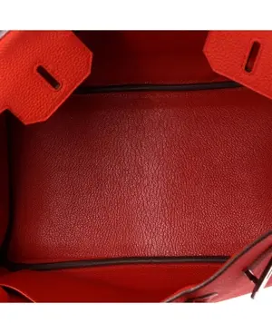 Hermès Birkin 30 Togo Leather Handbag - Geranium