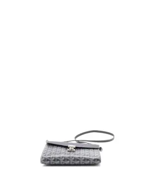 Goyard Chypre Wallet On Strap Coated Canvas With Leather