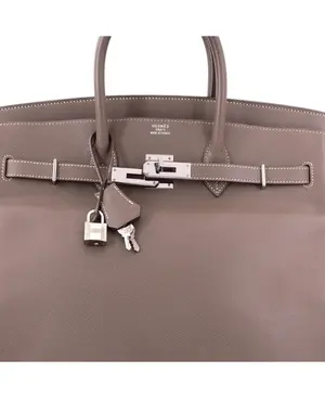 Hermès Hac 36 Epsom Leather Top Handle Tote - Etoupe
