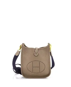 Hermès Tpm Evelyne Bag Gen Iii Clemence - Gray
