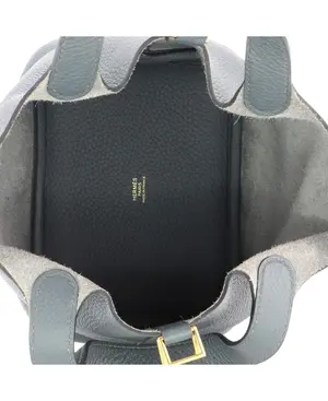 Hermès Pm Picotin Lock Bag Clemence - Blue