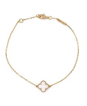 VAN CLEEF & ARPELS Sweet Alhambra Bracelet 18k And Mother Of Pearl - Gold