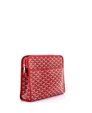 Goyard Jouvence Coated Canvas Toiletry Pouch - Red