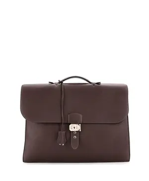 Hermès 41 Sac A Depeches Bag Togo - Brown