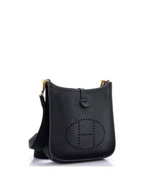 Hermès Tpm Evelyne Bag Gen Iii Clemence - Black