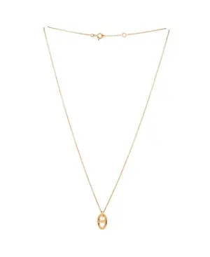 Hermès Small Farandole Pendant Necklace 18k Rose Gold, 16.5