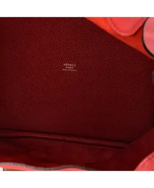 Hermès Mm Picotin Lock Bag Maurice - Red