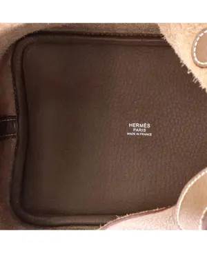 Hermès Pm Picotin Lock Bag Clemence - Gray