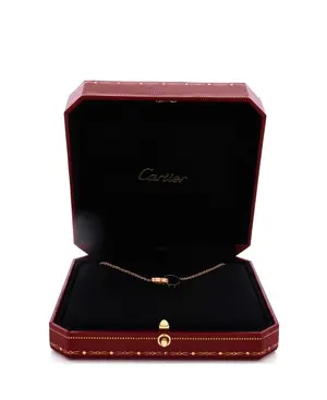 CARTIER Love Interlocking Necklace 18k Rose Gold, 17.25