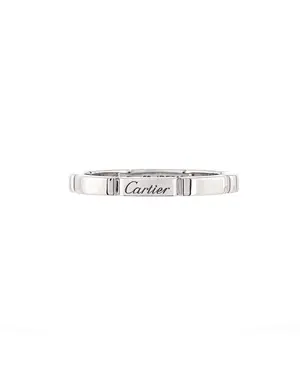 CARTIER Maillon Panthere Band Ring 18k Gold - White