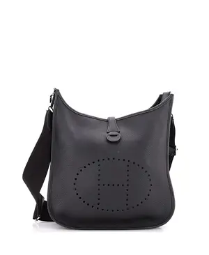 Hermès Pm Evelyne Bag Gen Iii Clemence - Black