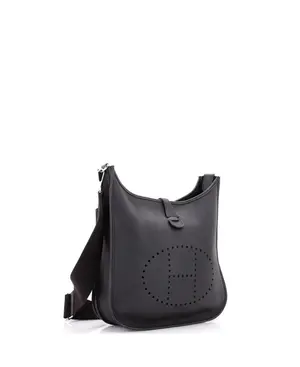 Hermès Pm Evelyne Bag Gen Iii Clemence - Black