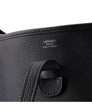 Hermès Pm Evelyne Bag Gen Iii Clemence - Black
