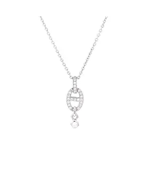 Hermès Farandole Pendant Necklace 18k Gold And Diamonds, 16 - White