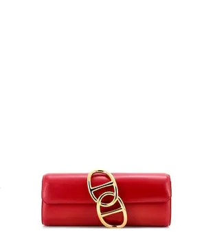 Hermès Egee Clutch Tadelakt - Red