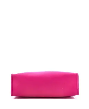 Hermès 31 Herbag Zip Leather And Toile - Pink