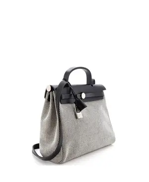 Hermès 31 Herbag Zip Criss Viking Toile And Leather