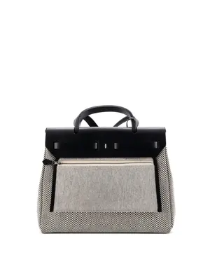 Hermès 31 Herbag Zip Criss Viking Toile And Leather