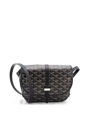 Goyard Pm Belvedere Ii Messenger Bag Coated Canvas - Black