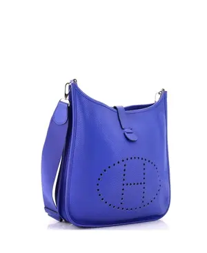 Hermès Gm Evelyne Bag Gen Iii Clemence - Blue