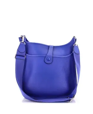 Hermès Gm Evelyne Bag Gen Iii Clemence - Blue