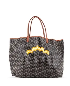 Goyard Gm Saint Louis Tote Printed Coated Canvas