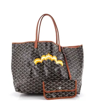 Goyard Gm Saint Louis Tote Printed Coated Canvas