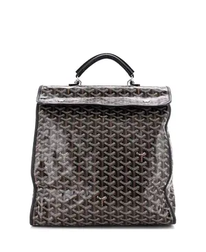 Goyard Saint Leger Briefcase Backpack Coated Canvas - Black