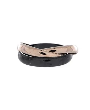 CARTIER Trinity Ring 18k Gold And Ceramic
