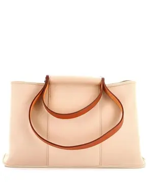 Hermès 39 Cabag Elan Toile And Leather - Neutral