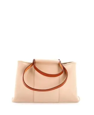 Hermès 39 Cabag Elan Toile And Leather - Neutral
