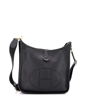 Hermès Pm Evelyne Bag Gen Iii Clemence - Black