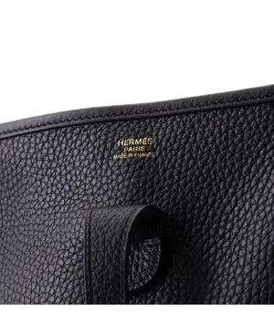 Hermès Pm Evelyne Bag Gen Iii Clemence - Black