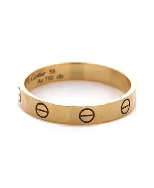 CARTIER Love Wedding Band Ring 18k